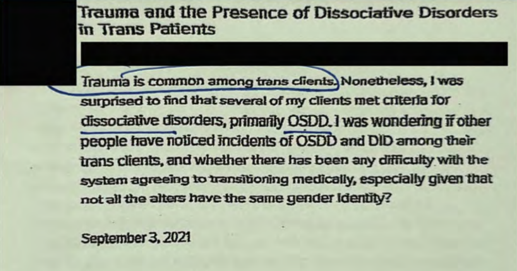 Leaked WPATH files show gender clinician abuses - UnHerd